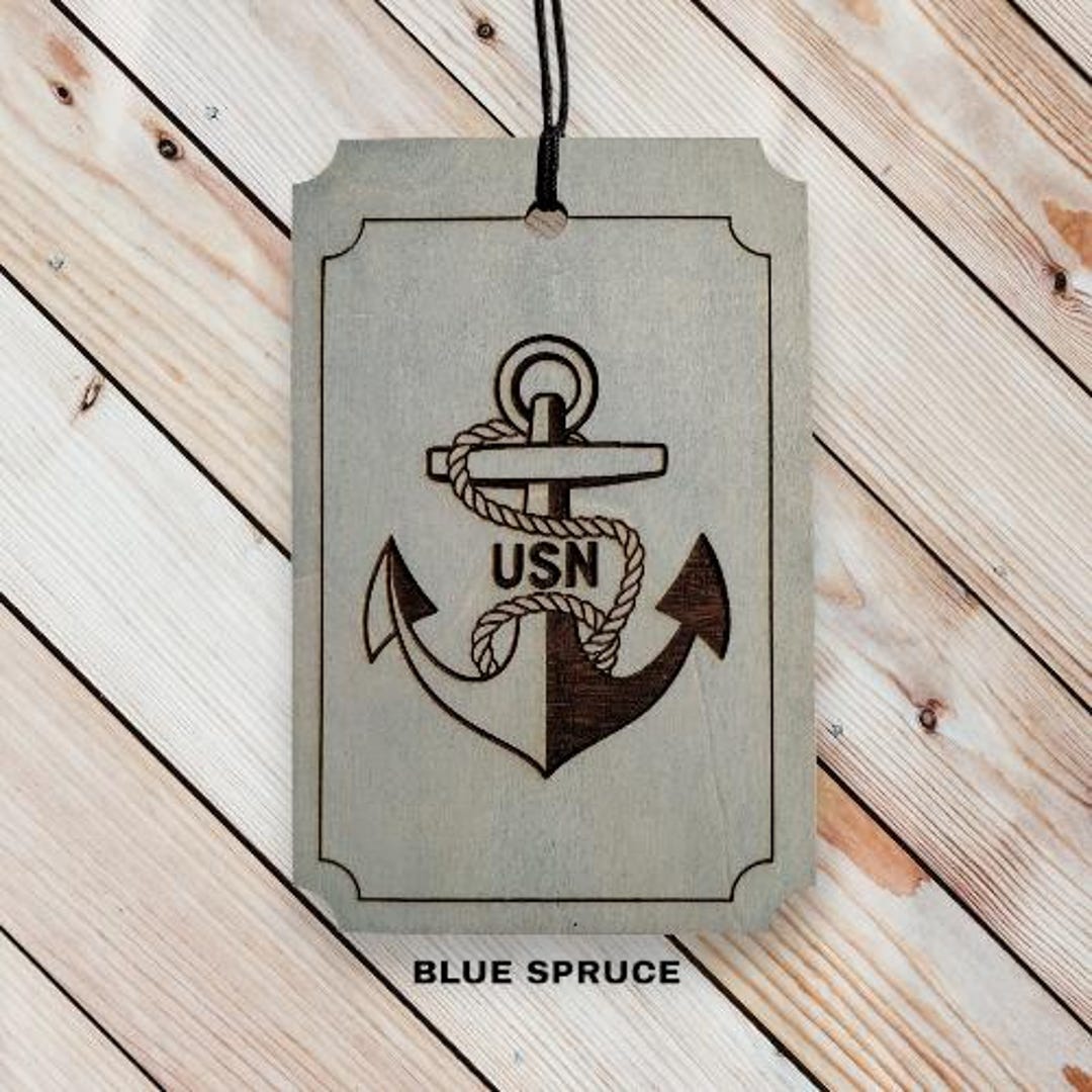 USN Anchor & Rope Car Air Freshener Holder - Etsy