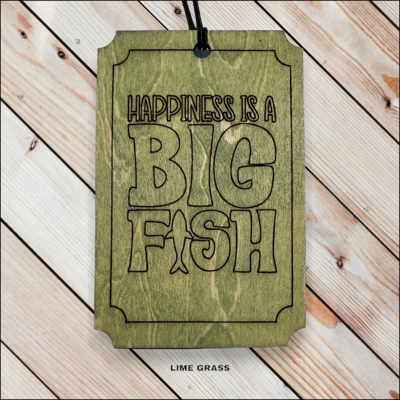 Happiness is a Big Fish - Car Air Freshener Holder - Etsy