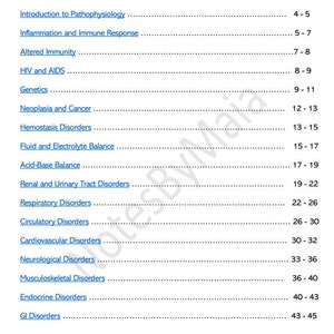 Pathophysiology Class Notes for Nursing Students From an RN - Complete ...
