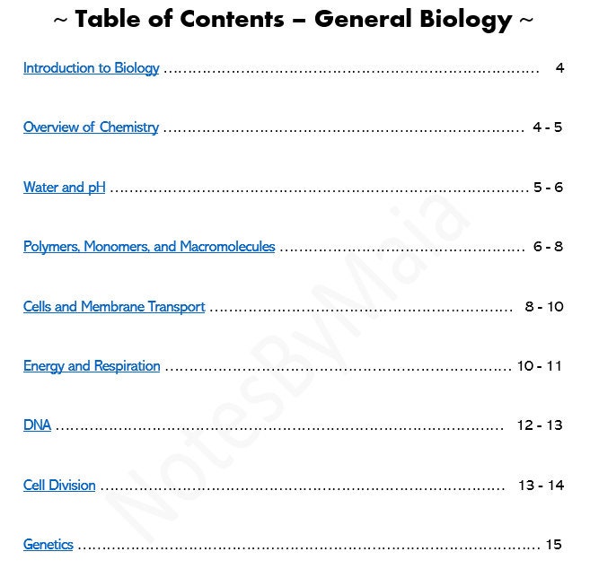 General Biology and Microbiology Notes and Study Material for Pre ...
