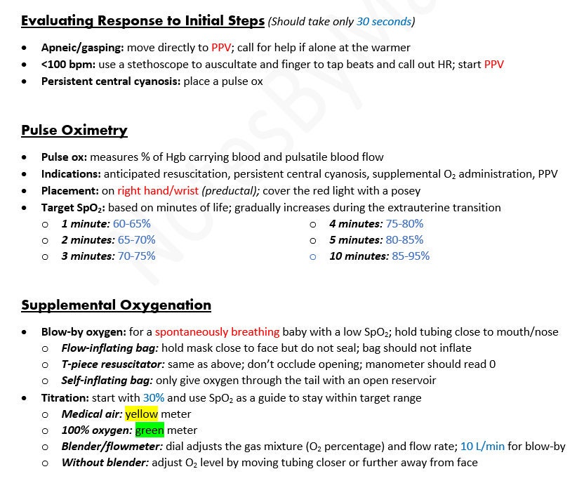 Neonatal Resuscitation Program (NRP) 8th Edition Training Guide Based ...