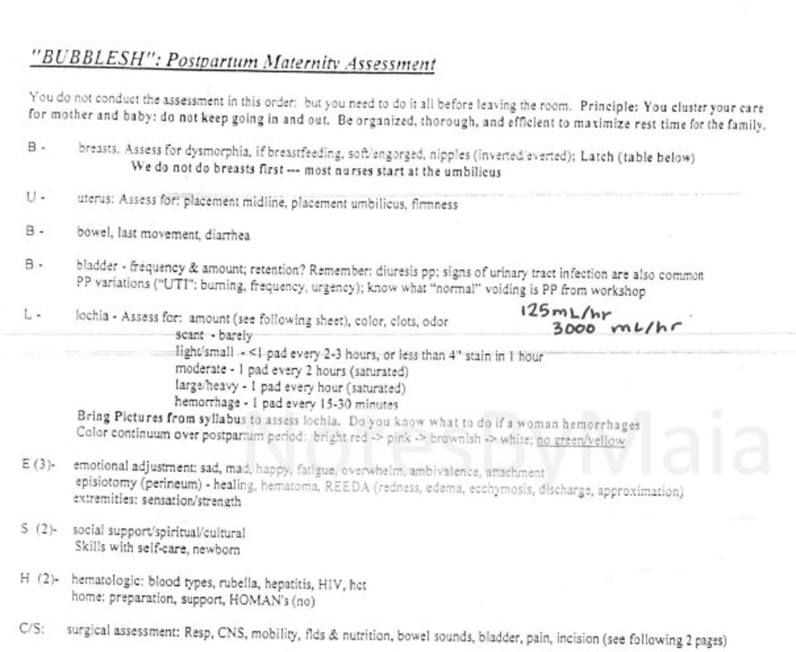 OB, Mother-baby, Reproductive, Maternity, Newborn Class Notes for ...