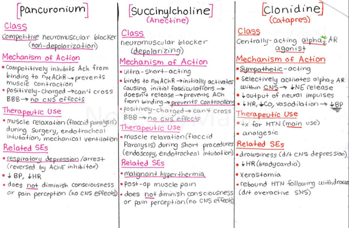 Pharmacology Class Notes for Nursing Students From an RN Complete ...