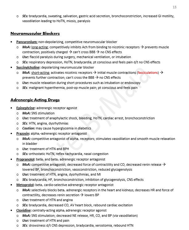 Pharmacology Class Notes for Nursing Students From an RN - Complete ...