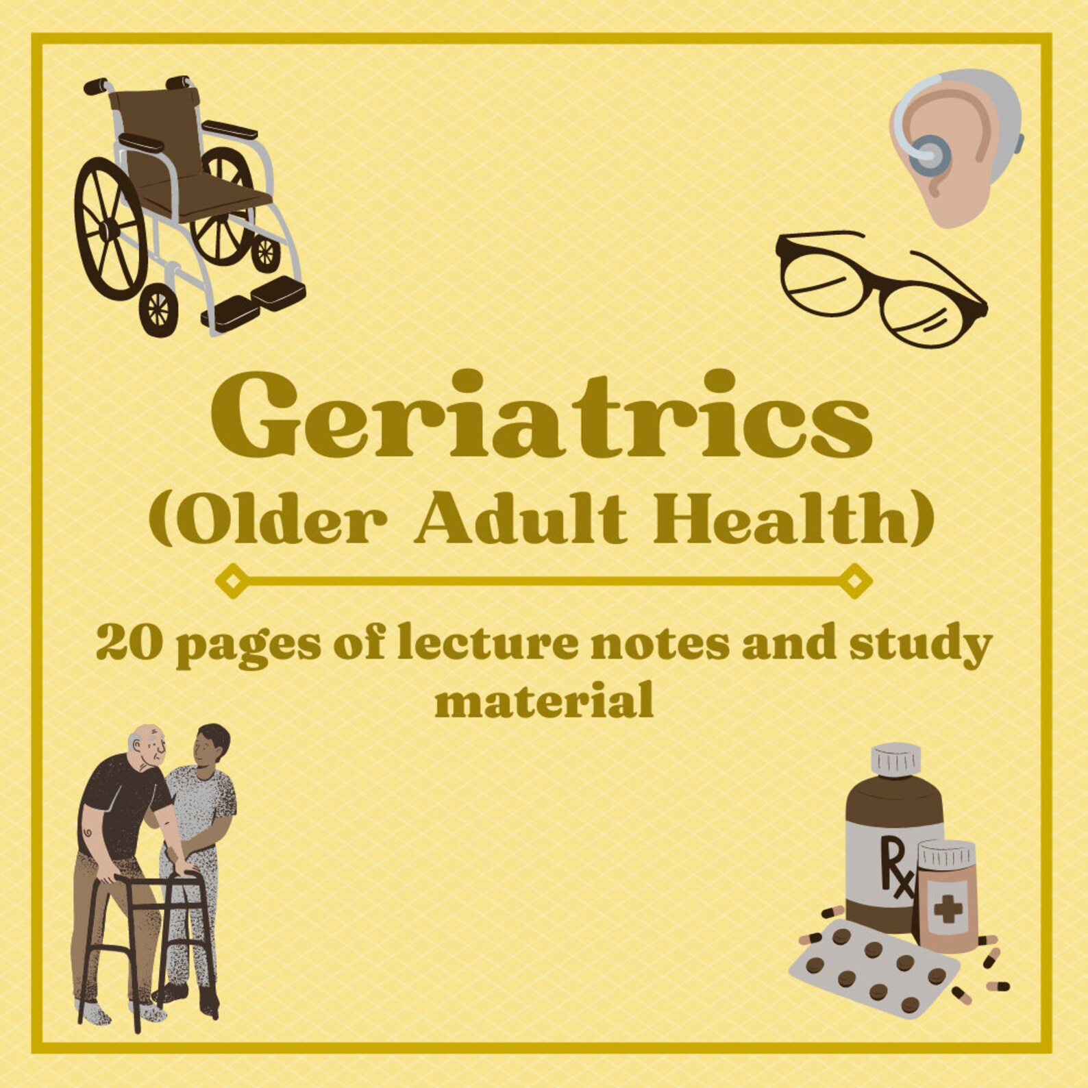Geriatric Nursing Theory (older Adult Health) Notes for Nursing ...
