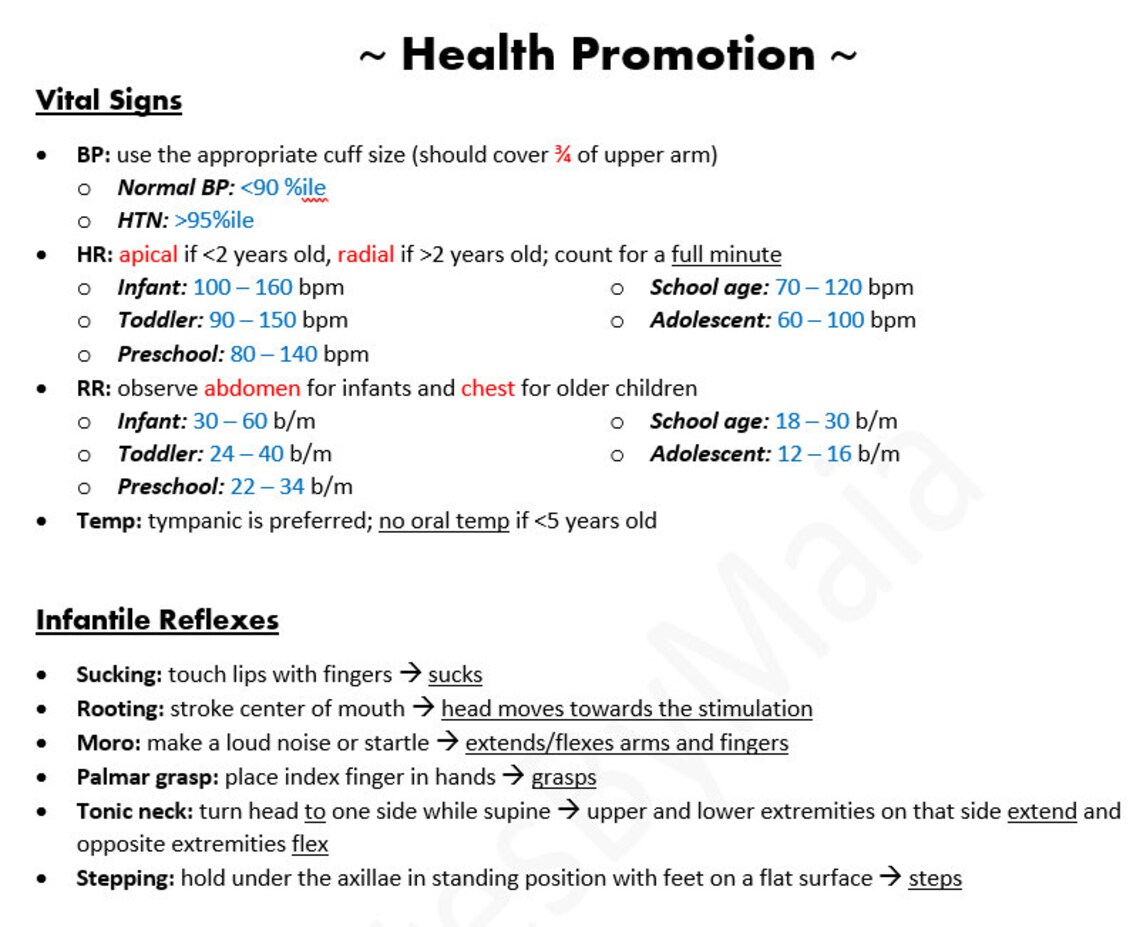 Pediatric Nursing Theory child and Family Health Lecture Notes for ...