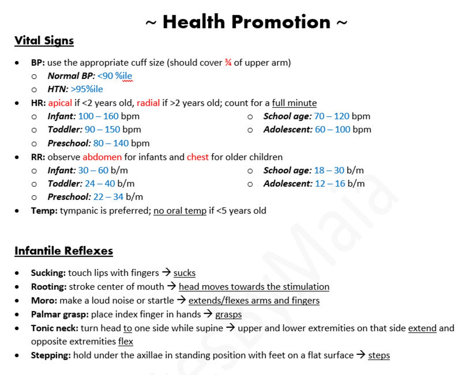 Pediatric Nursing Theory child and Family Health Lecture Notes for ...