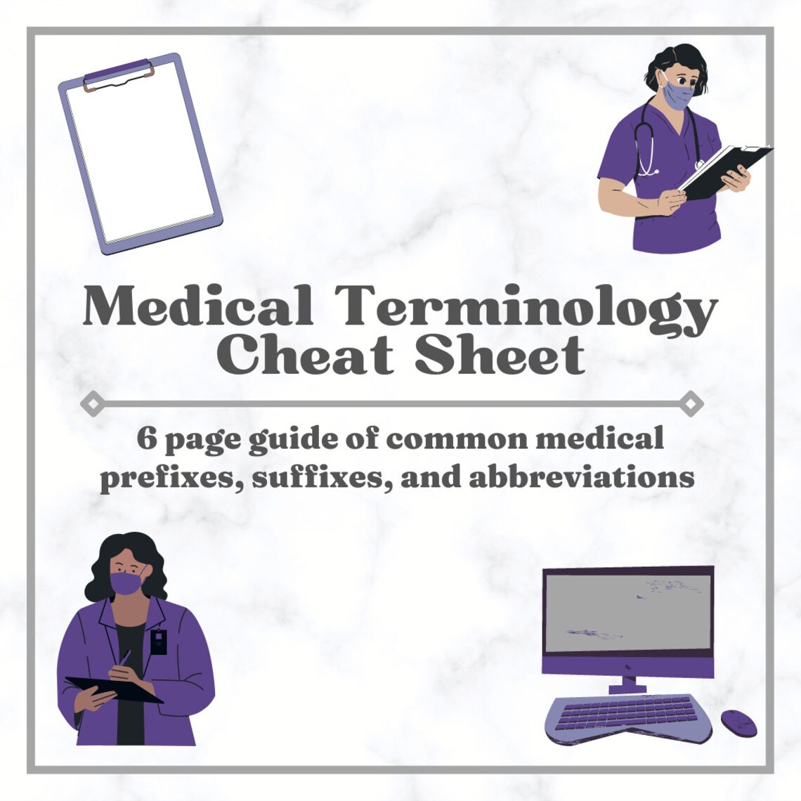 Nursing and Medical School Cheat Sheet - Medical Terminology - Common ...