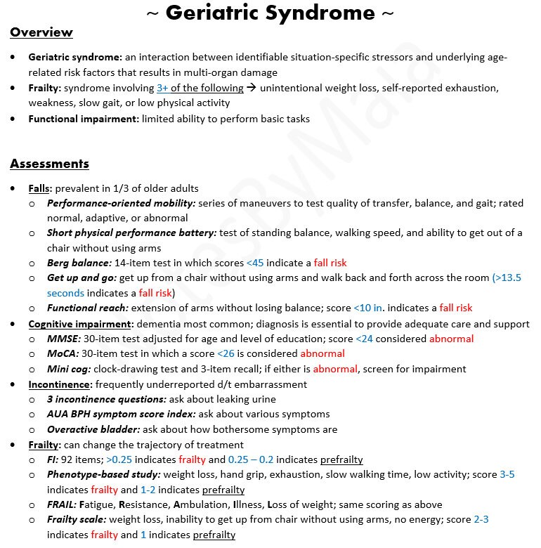 Geriatric Nursing Theory (older Adult Health) Notes for Nursing ...