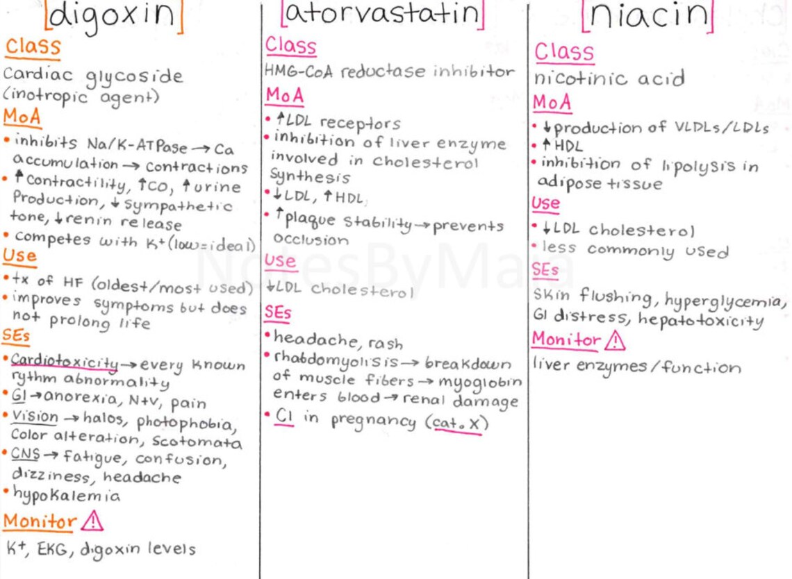 Pharmacology Class Notes for Nursing Students From an RN - Complete ...
