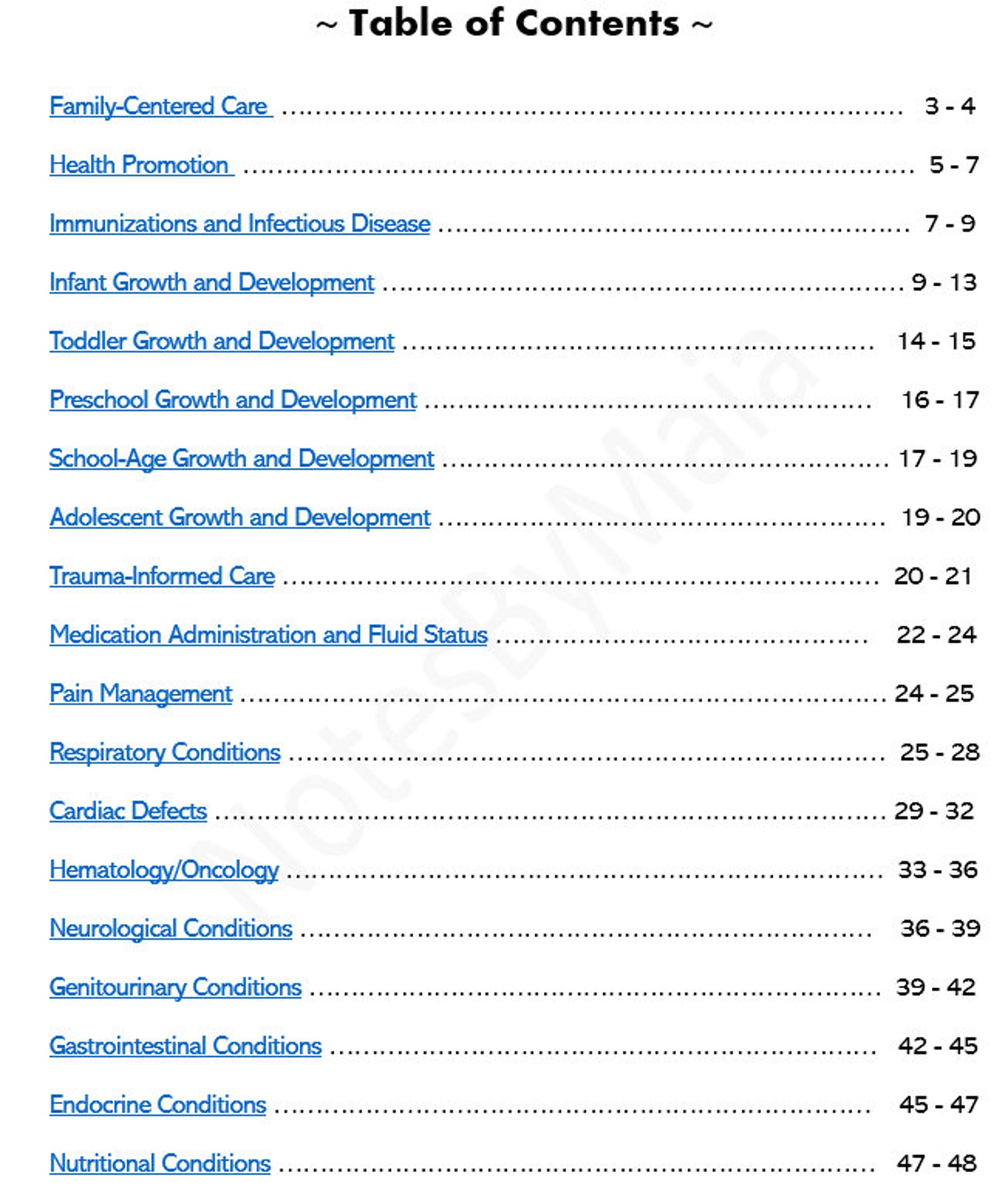 Pediatric Nursing Theory child and Family Health Lecture Notes for ...