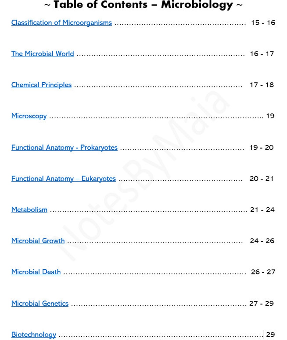 General Biology and Microbiology Notes and Study Material for Pre ...