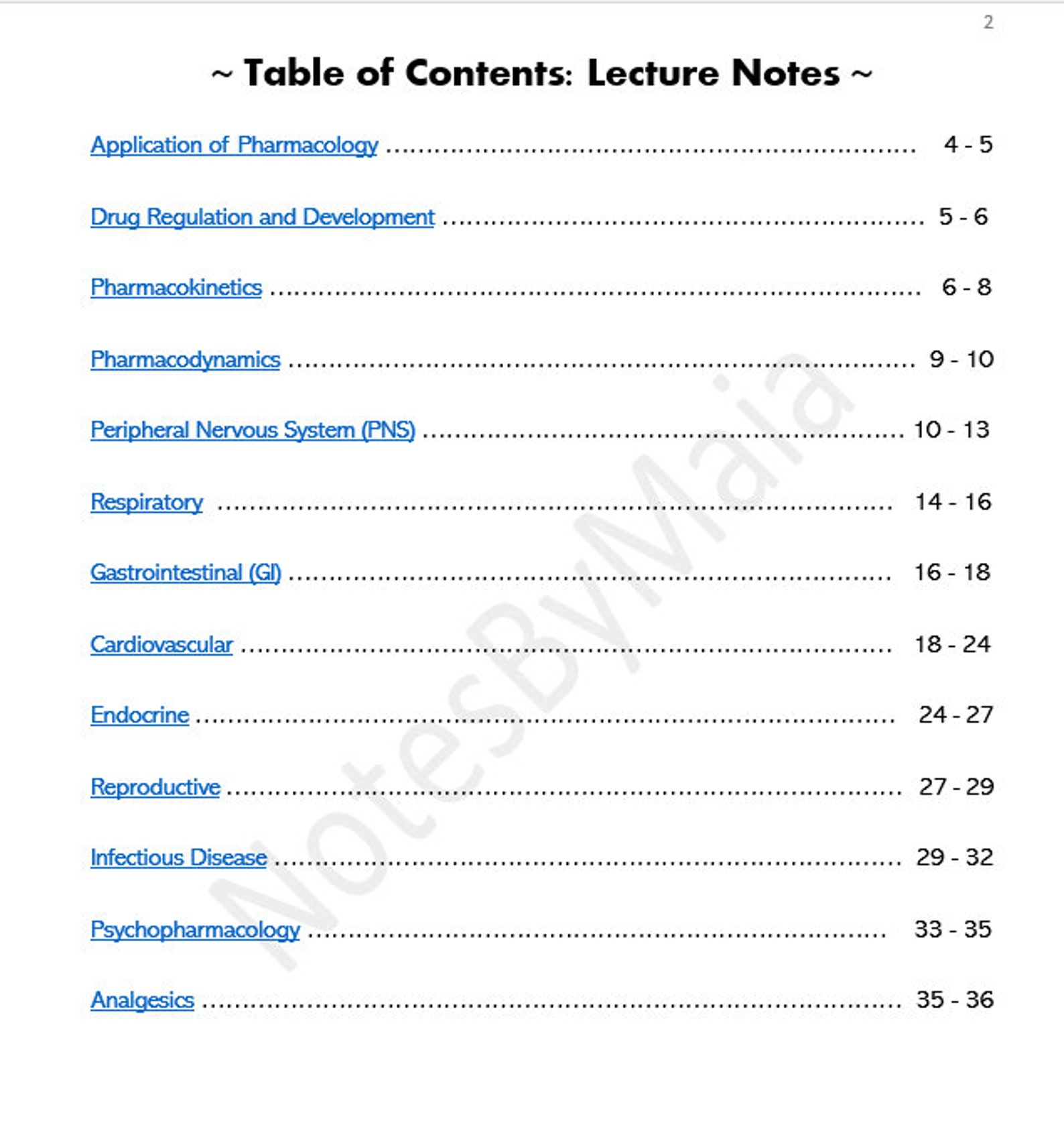 Pharmacology Class Notes for Nursing Students From an RN - Complete ...