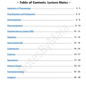 Pharmacology Class Notes for Nursing Students From an RN - Complete ...