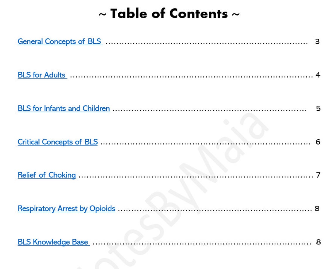 Cpr/basic Life Support (BLS) Training Guide Based on AHA Curriculum ...