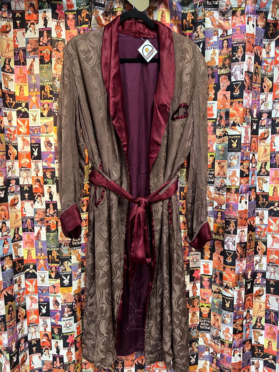 1930s-1940s Satin Smoking Jacket Robe M/L - Etsy