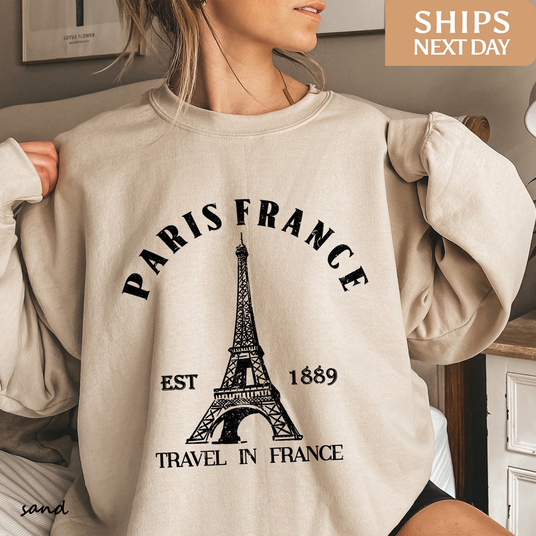 Paris France Sweatshirt | Eiffel Tower Sweatshirt | France Souvenir ...