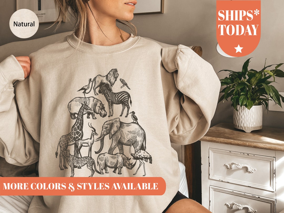 Zoo Sweatshirt | Animal Sweatshirt | Wildlife Sweatshirt | Safari ...