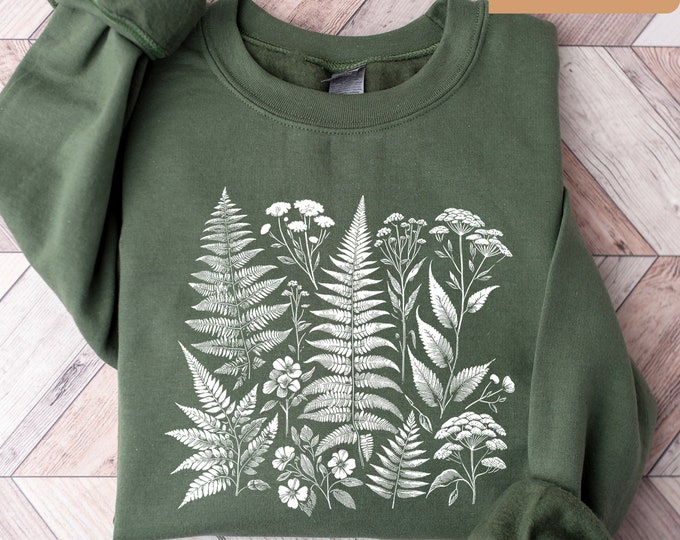 Monstera Leaf Sweatshirt Monstera Deliciosa Crewneck Houseplant Shirt ...