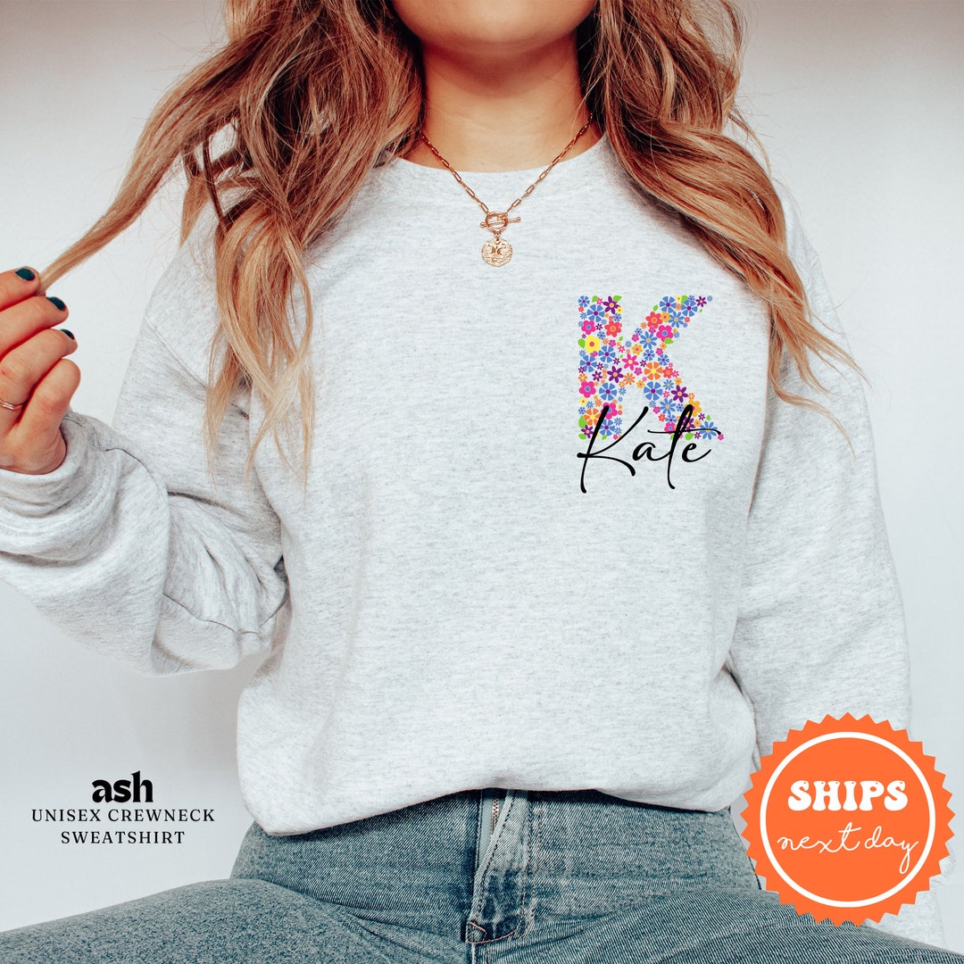 Monogram Sweatshirt for Women | Monogrammed Sweater | Monogram Pullover ...