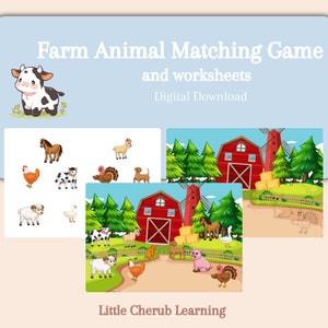 Animal Pattern Activity, Printable Animal Matching Game, Preschool ...