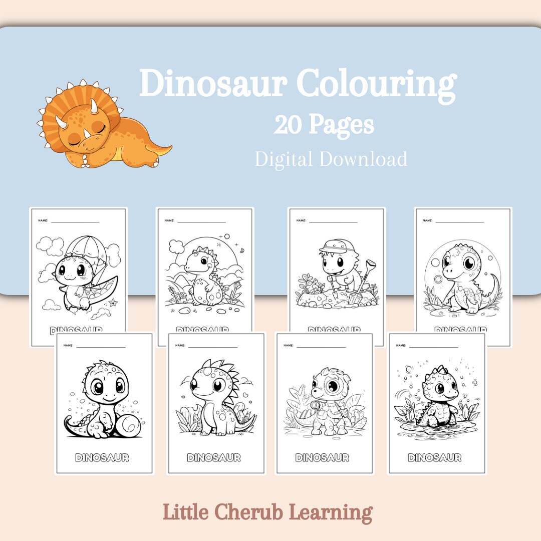 Dinosaur Colouring Pages, Kindergarten Printables, Preschool Printables ...