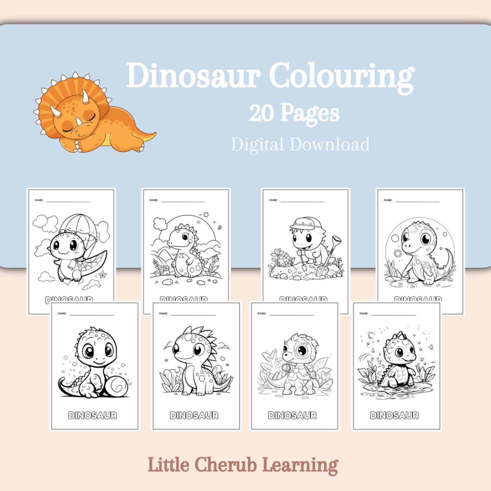 Dinosaur Colouring Pages, Kindergarten Printables, Preschool Printables ...
