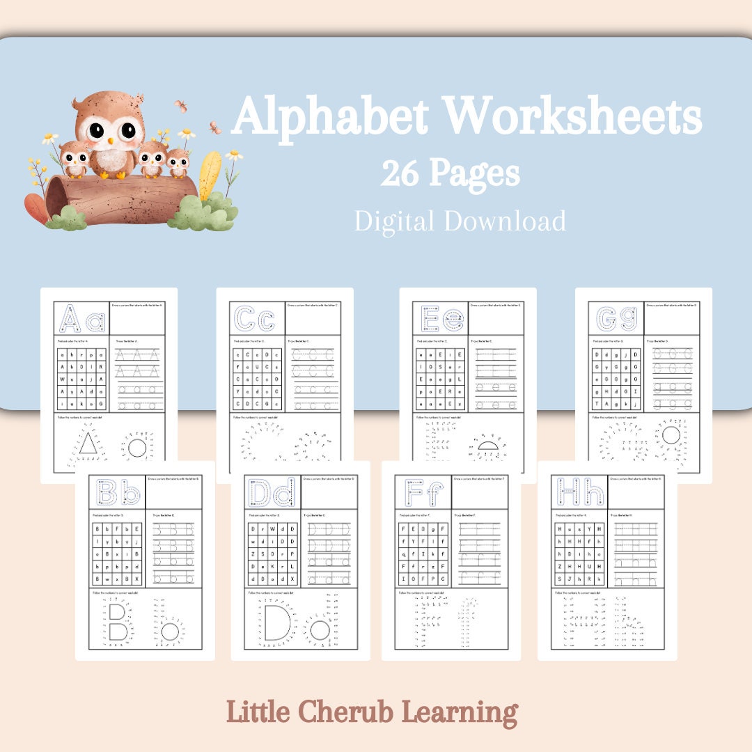 1-10 Number Tracing, Alphabet Worksheet, Preschool Worksheet Printable ...