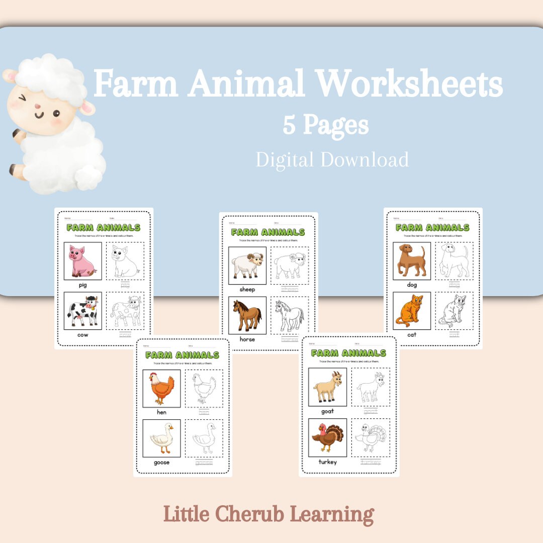 Animal Pattern Activity, Printable Animal Matching Game, Preschool ...