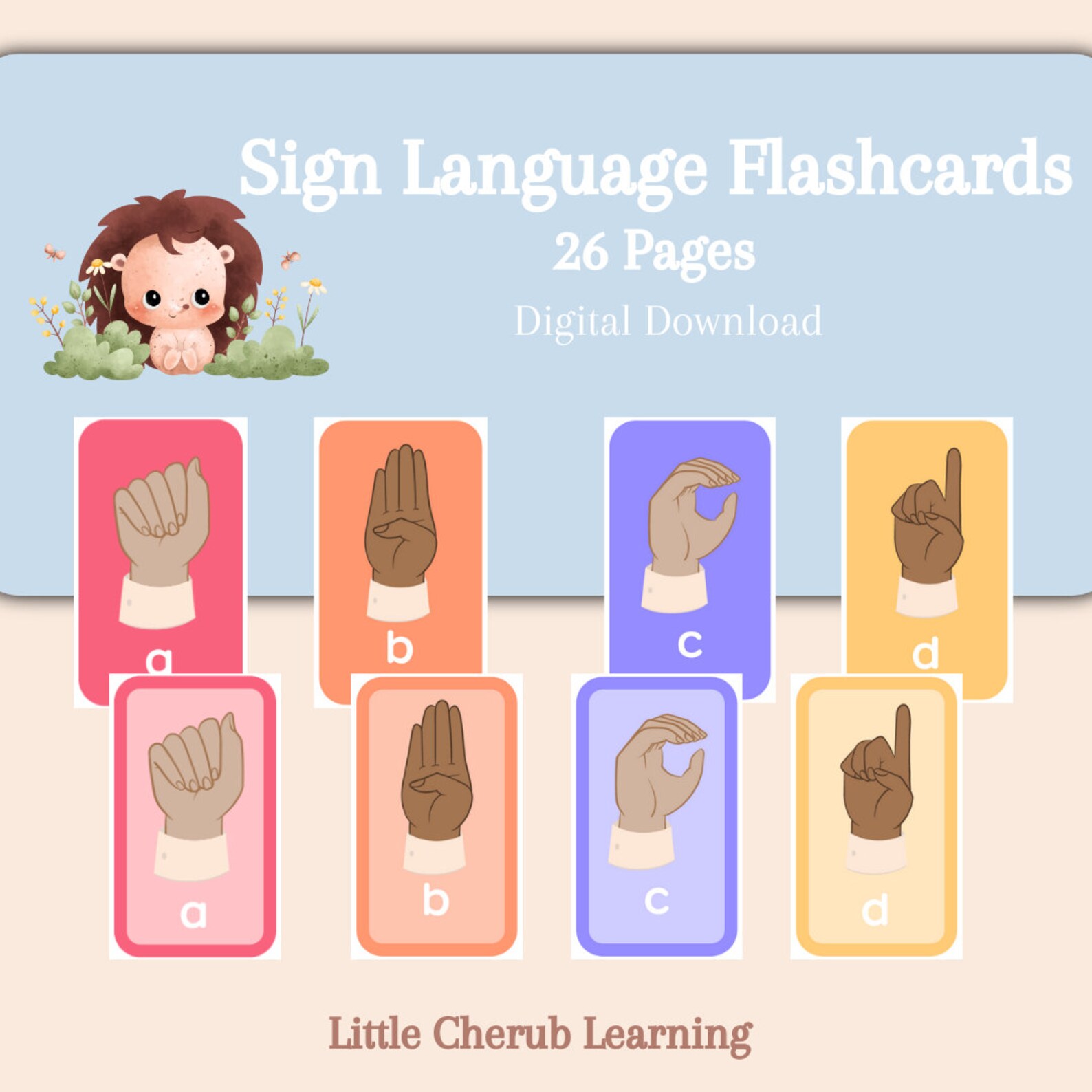 ASL Flashcards, American Sign Language Alphabet Printable, Sign ...
