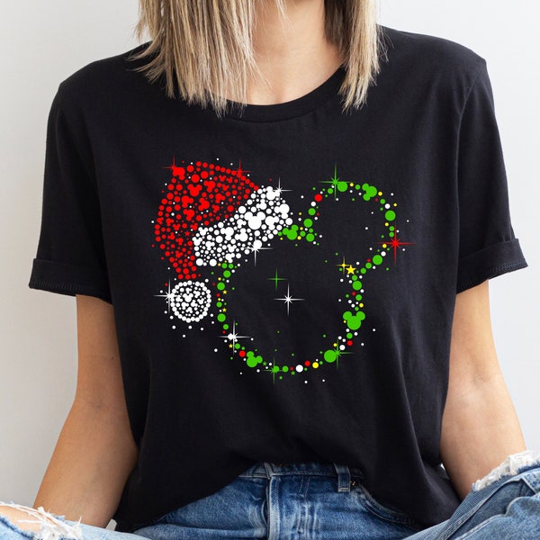 Christmas Mickey Shirt - Etsy