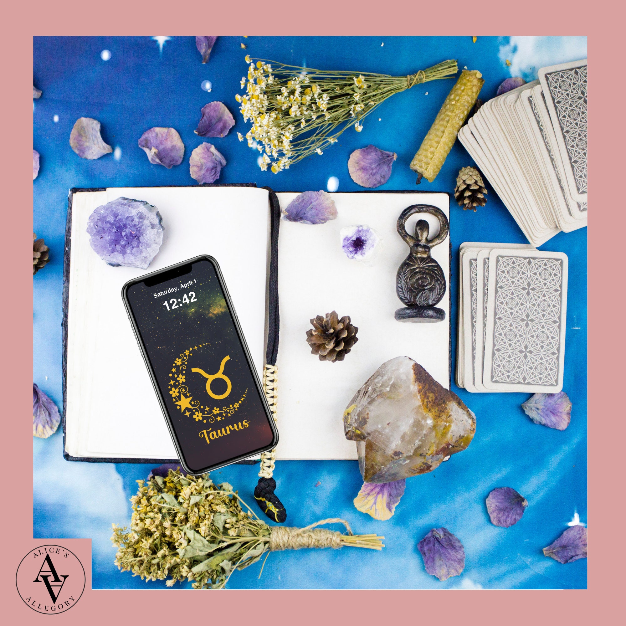 Taurus Zodiac Sign Phone Wallpaper Background | iPhone Android ...