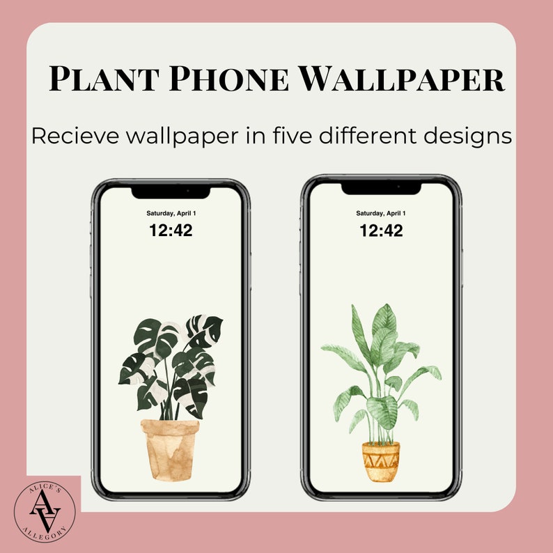 Assorted Houseplant Phone Wallpaper Background | Boho House Plant ...