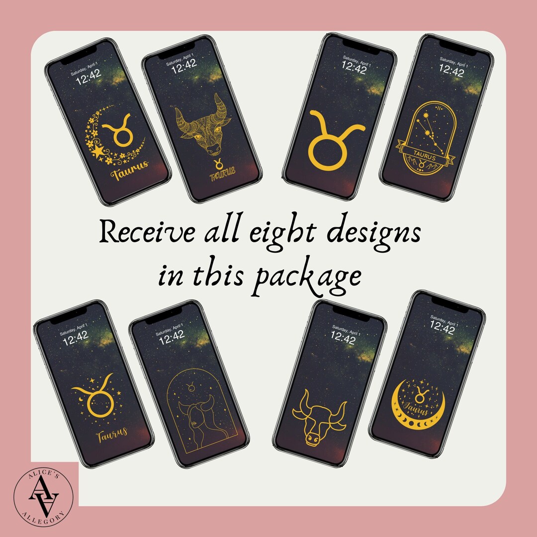 Taurus Zodiac Sign Phone Wallpaper Background | iPhone Android ...
