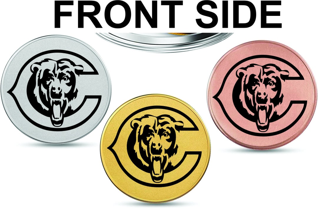 Chicago, Bears,nfl.coin,golden,goldrose,silver,custom Coin - Etsy