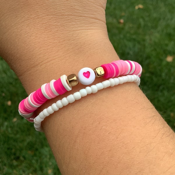 Pink Clay Beads - Etsy