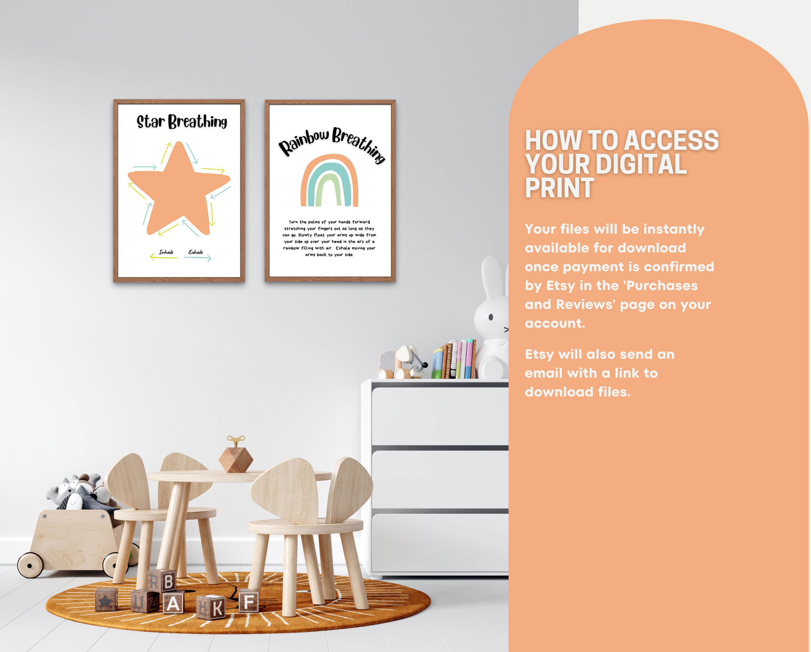 Mental Health Poster | Calming Corner | Therapy Office Decor | Mindful ...