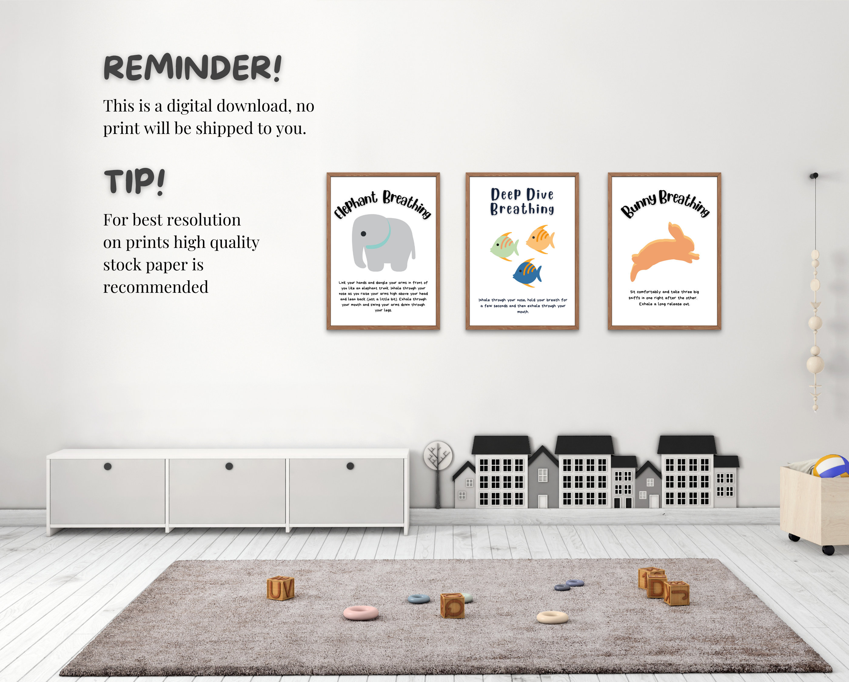 Mental Health Poster Calming Corner Therapy Office Decor Mindful ...