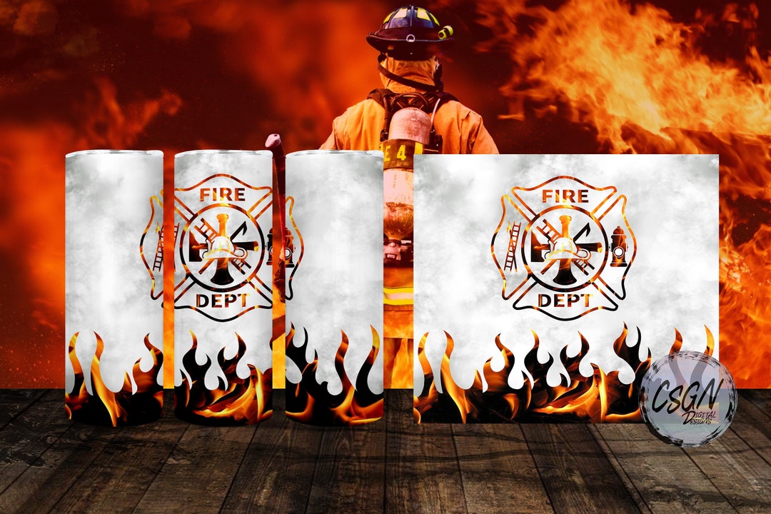 Fire Department Logo - 20oz Skinny Tumbler Wrap - Sublimation PNG ...