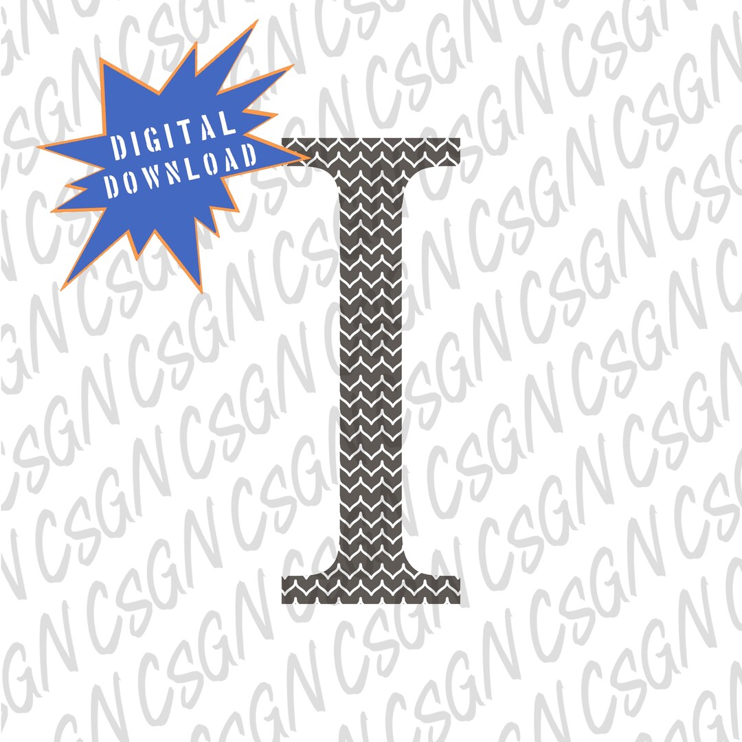 Weasley Sweater Letter "i" - HP - PNG Digital Download - Cut File - Etsy