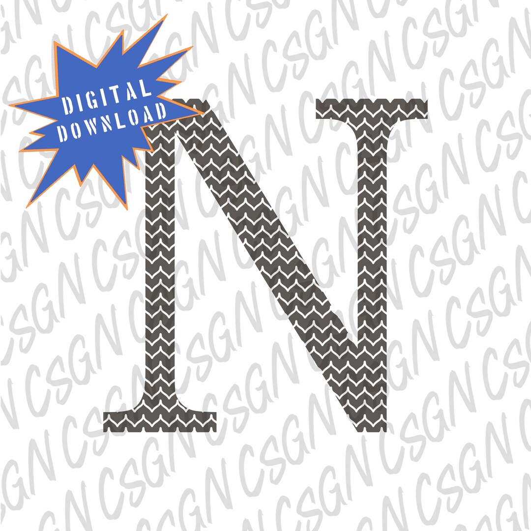 Weasley Sweater Letter "n" - HP - PNG Digital Download - Cut File - Etsy