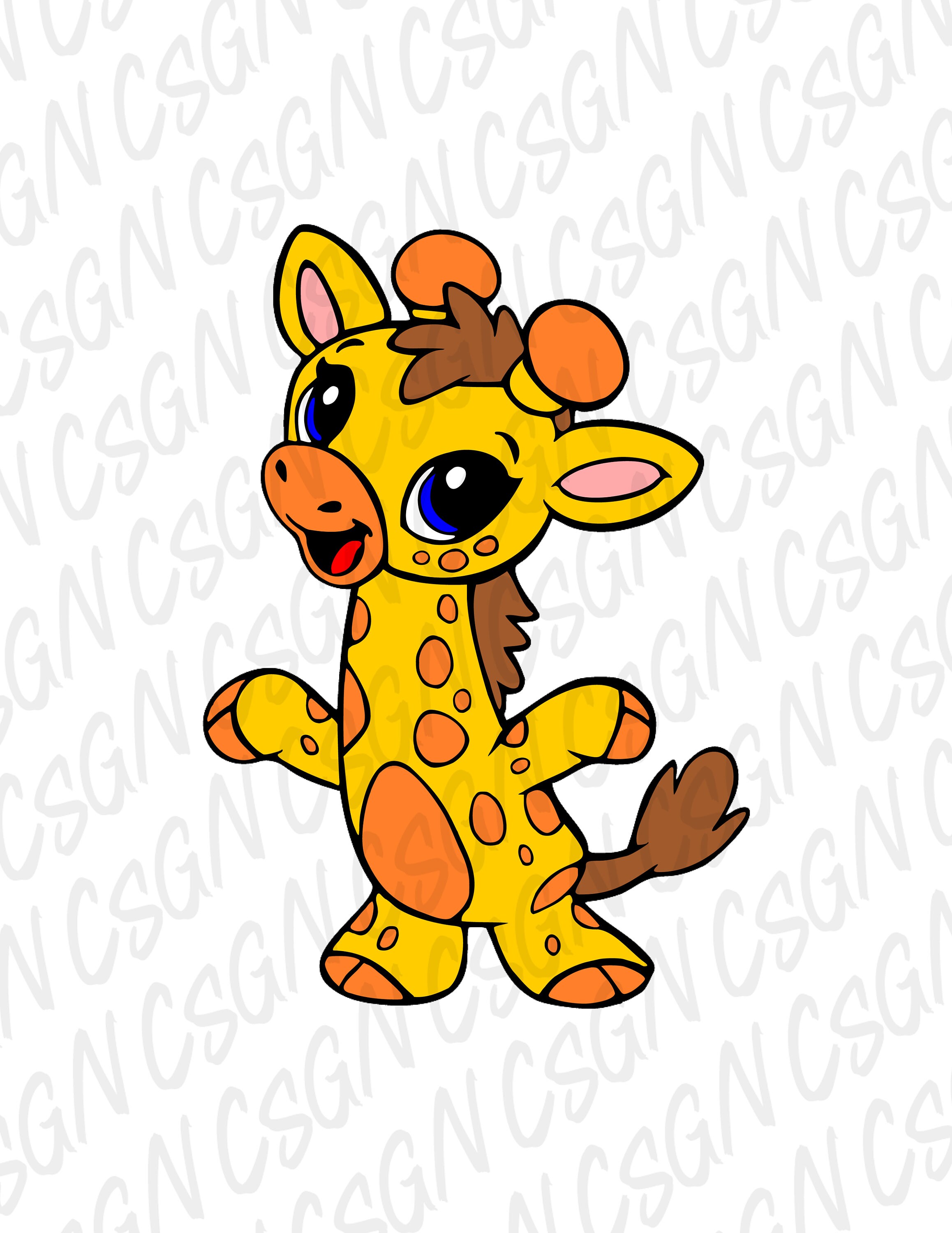 Giraffe SVG - PNG Digital Download - Etsy