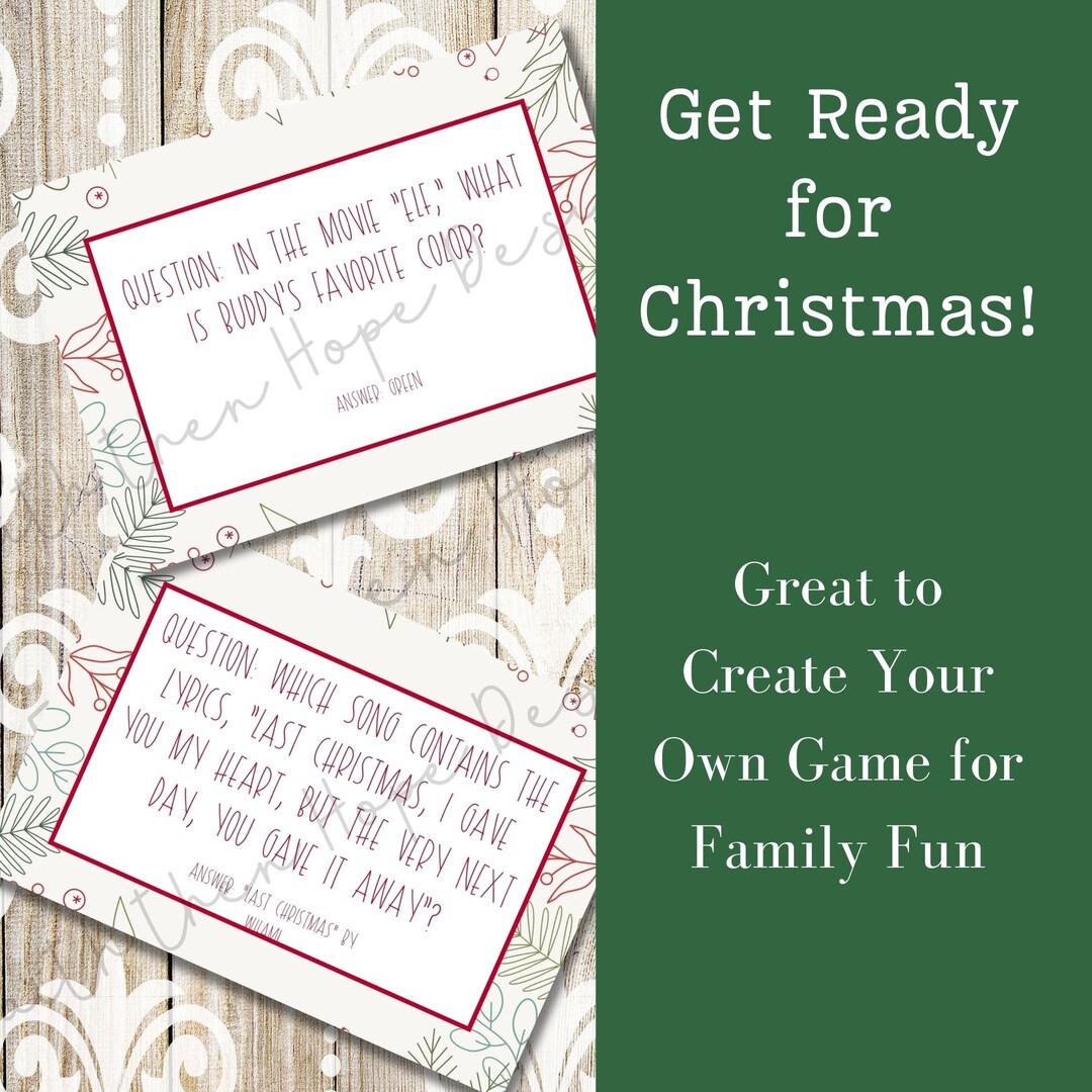 Printable Christmas Games Classroom Christmas Church Holiday Fun Office ...