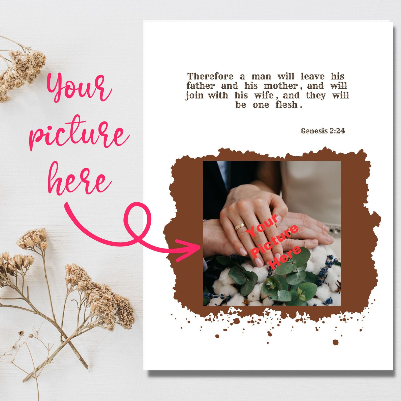 Rustic Cow Print Wedding Invitation Template Custom Photo Invitation ...