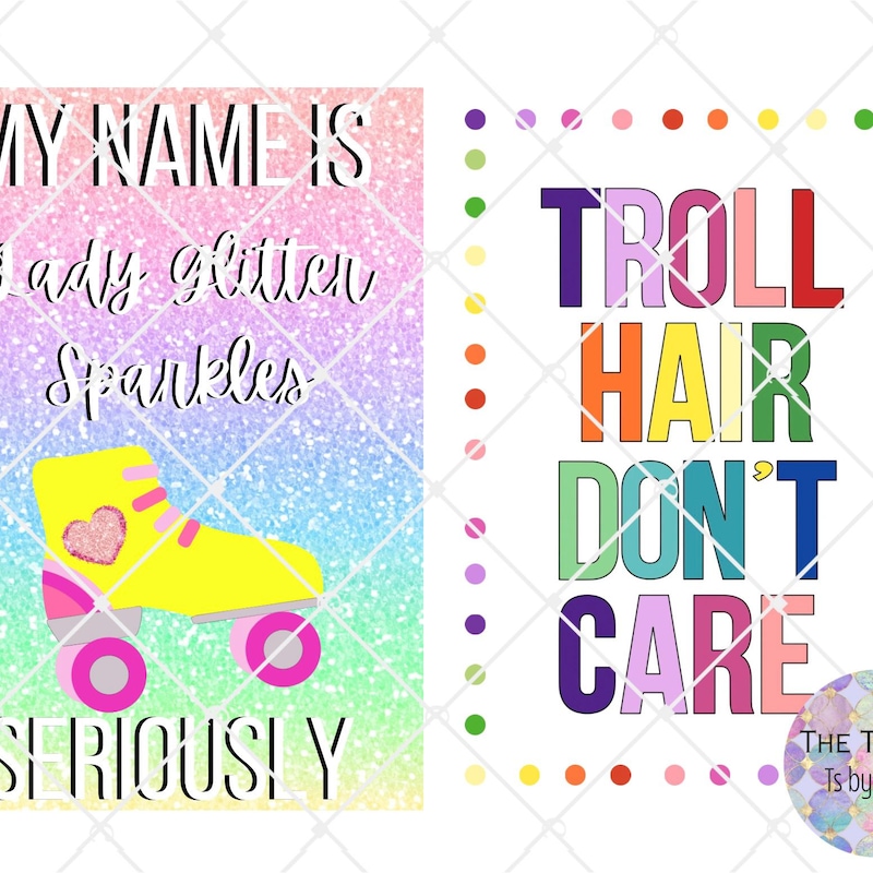 Trolls Lady Glitter Sparkles - Etsy
