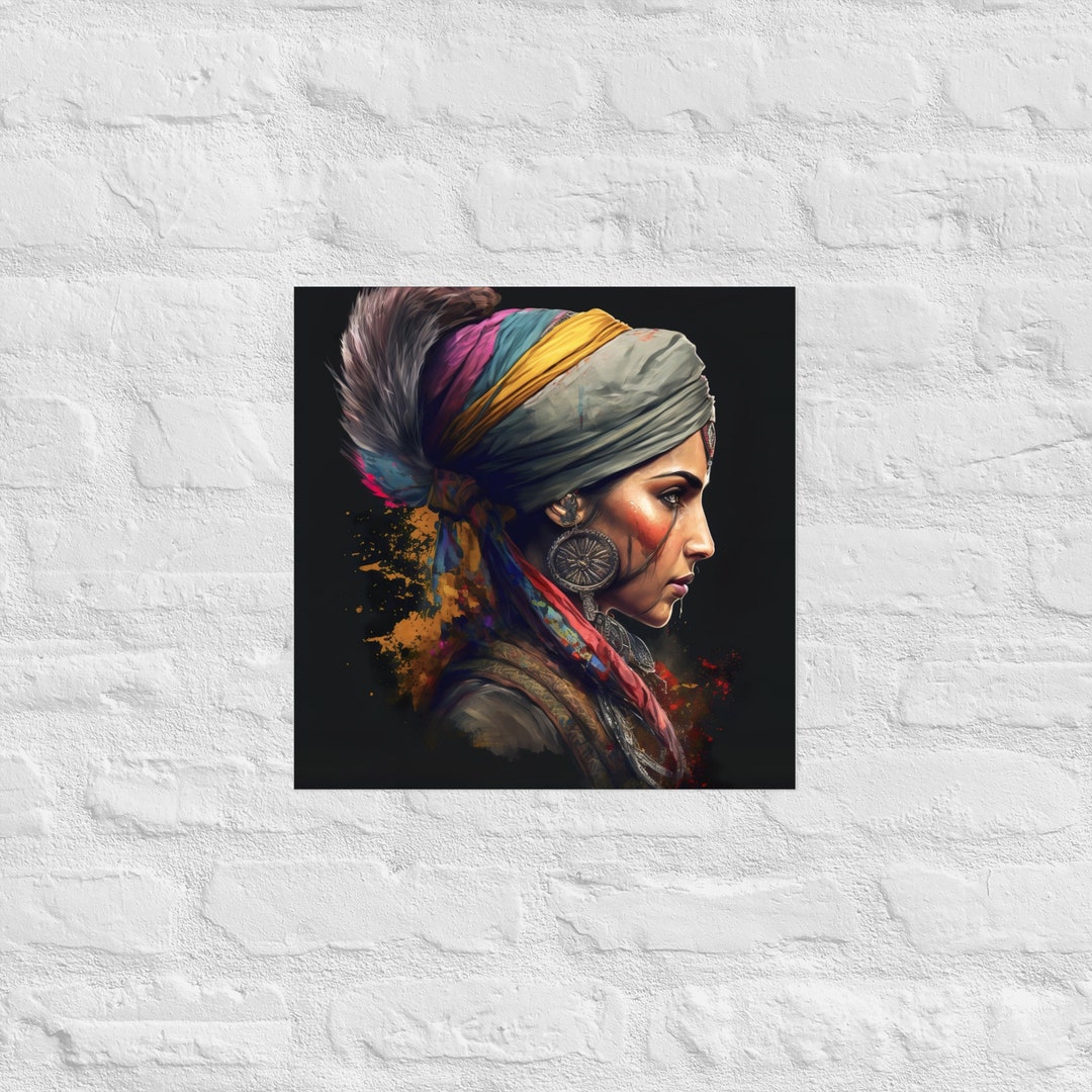 The Brave Sikh Warrior: Art Print for Home Decor Sikh Wall - Etsy