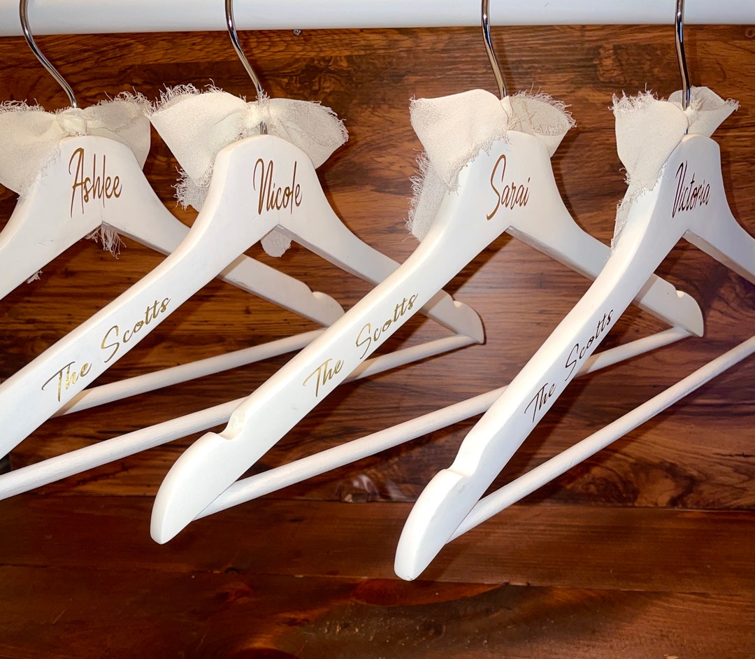 Personalized Bridal Hangers - Etsy