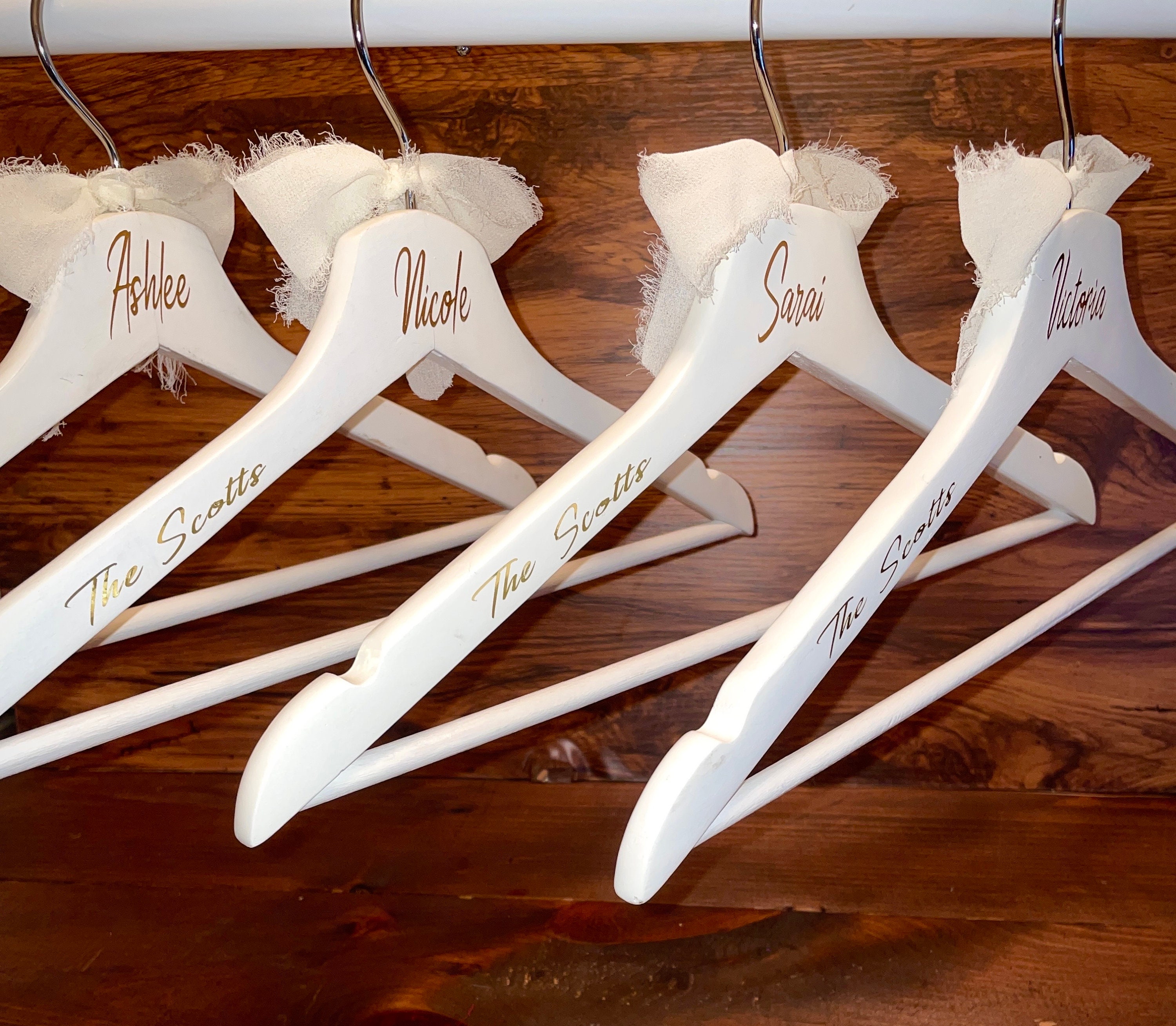 Personalized Bridal Hangers - Etsy