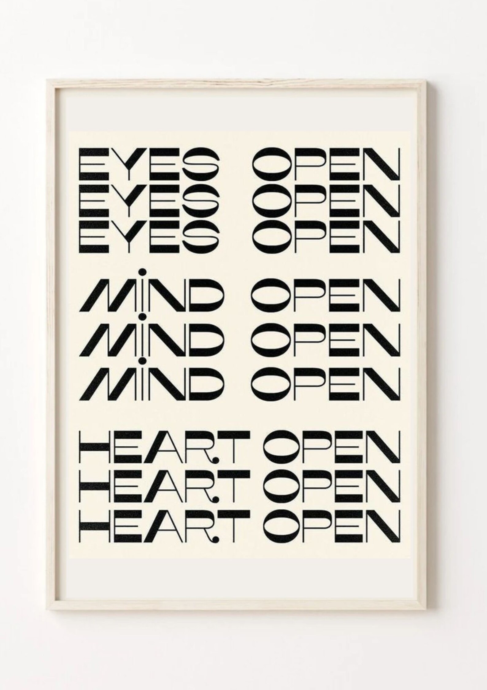 Eyes Open Mind Open Heart Open Digital Print Aesthetic Wall - Etsy