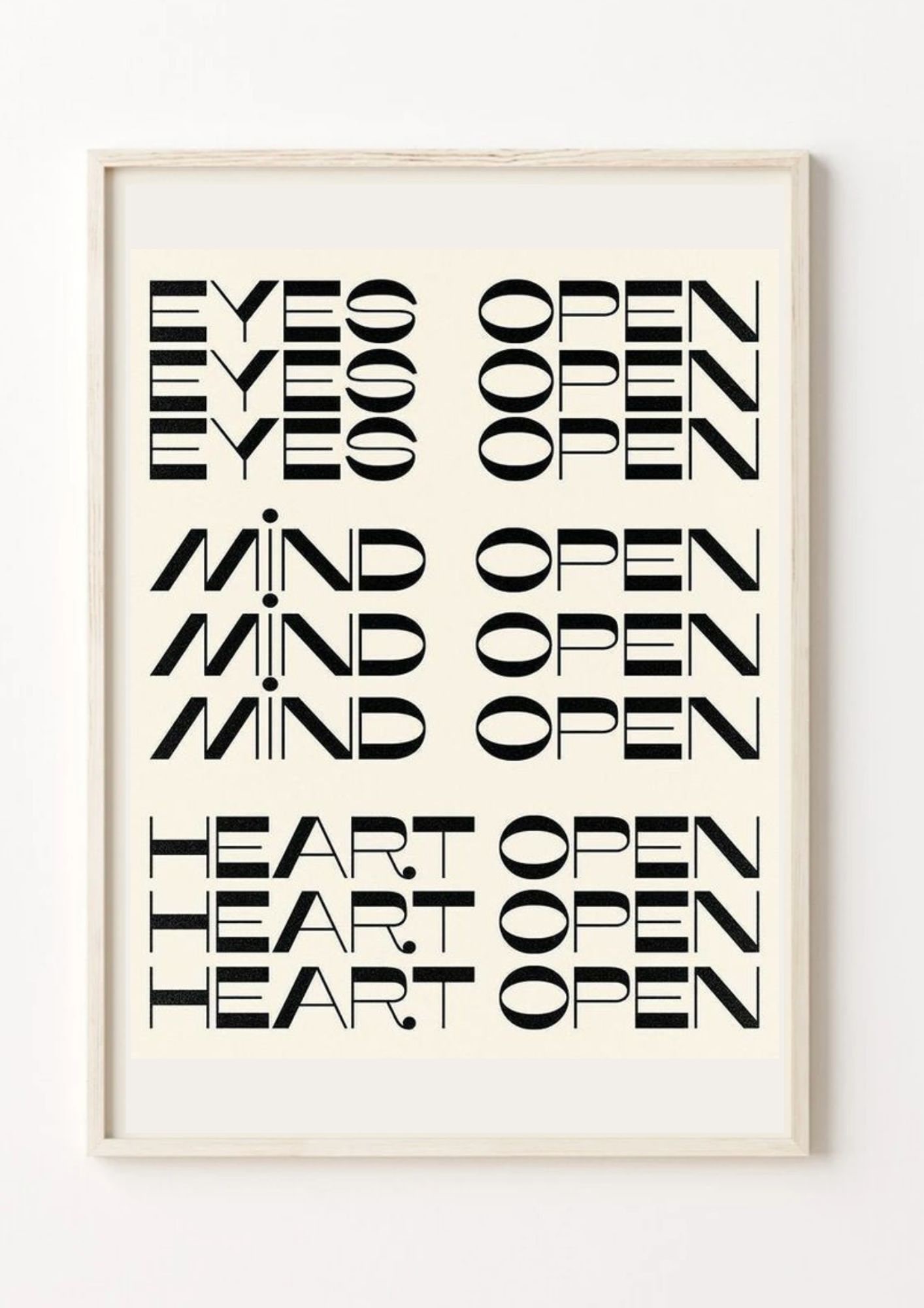Eyes Open Mind Open Heart Open Digital Print Aesthetic Wall - Etsy